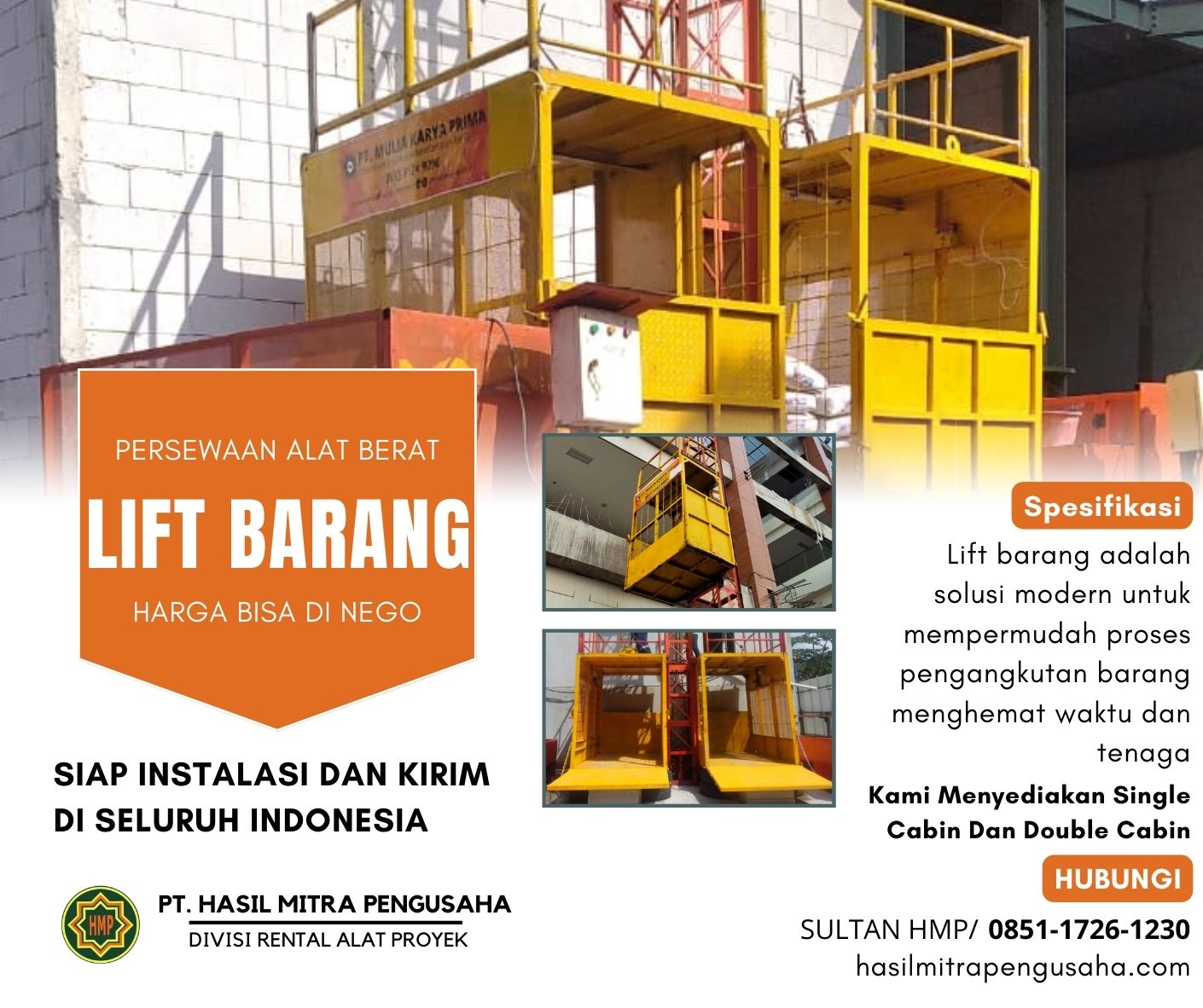 Sewa Lift Barang Bangkalan Provinsi Jawa Timur | Lift Material | Lift ...